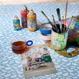 Full Roll Lola Parachute Baby Blue | Oilcloth size